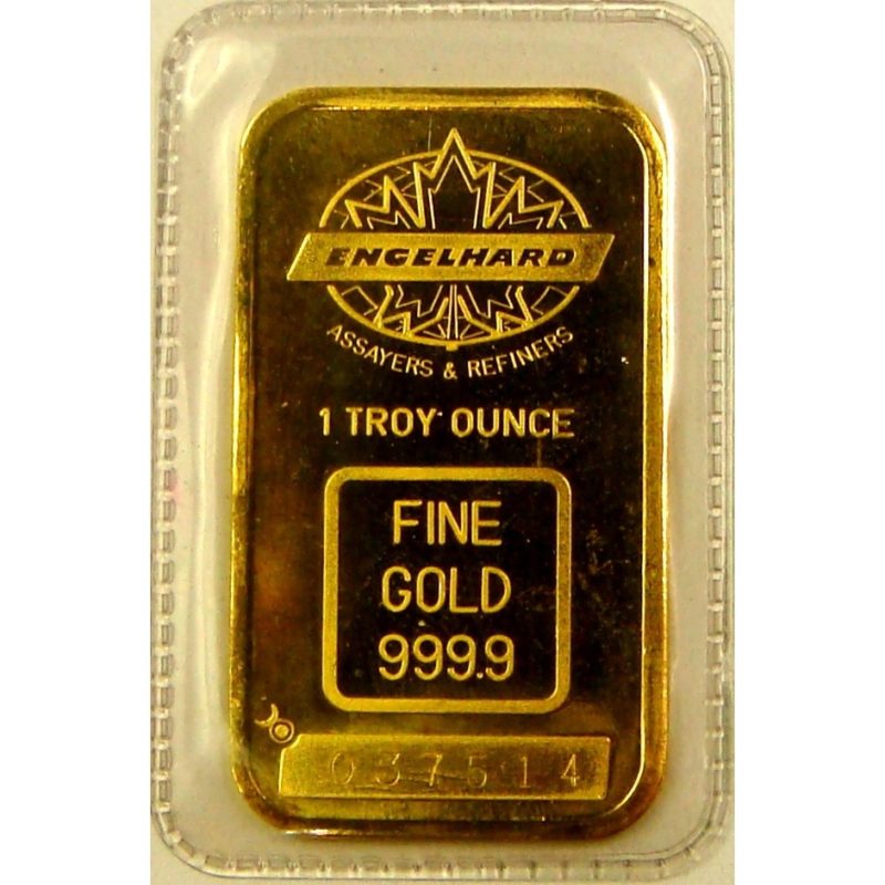 Buy 1 oz Gold Bar Engelhard - Bullion Mart | Toronto, Canada