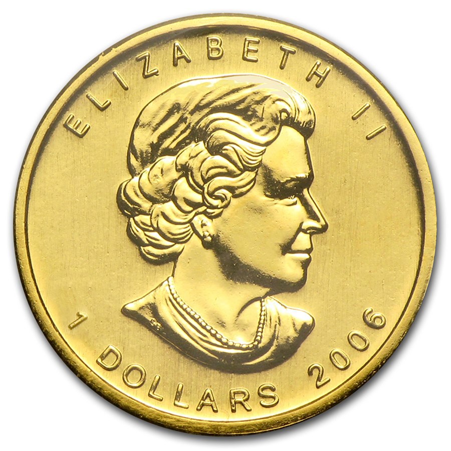 2006 1/20 Oz Maple Leaf Pure Gold Coin - Bullion Mart