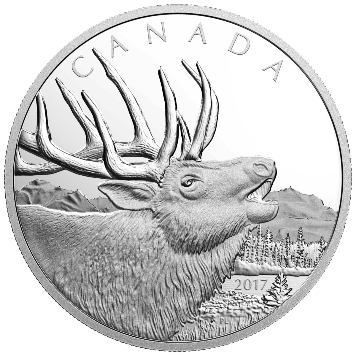 2017 1/2 Kilogram Pure Silver Coin - Elk [157633] - Bullion Mart