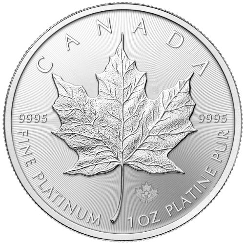 2015 - 1 oz Canadian Platinum Maple Leaf Coin - Bullion Mart